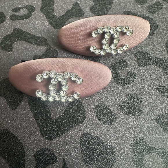 Source Unknown | Accessories | Fashion Pink Rhinestone Hair Clip Set ...